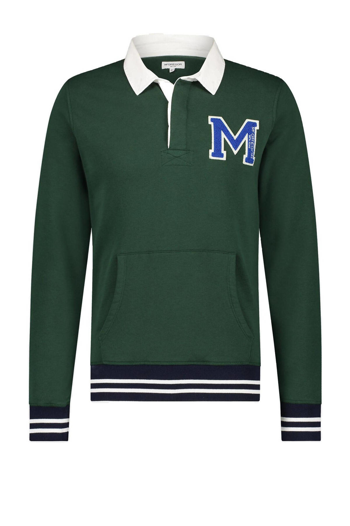 McGregor sweater met logo groen | wehkamp