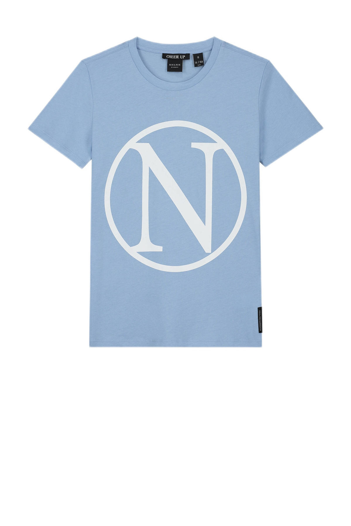 NIK&NIK T-shirt Kim N met logo lichtblauw | wehkamp