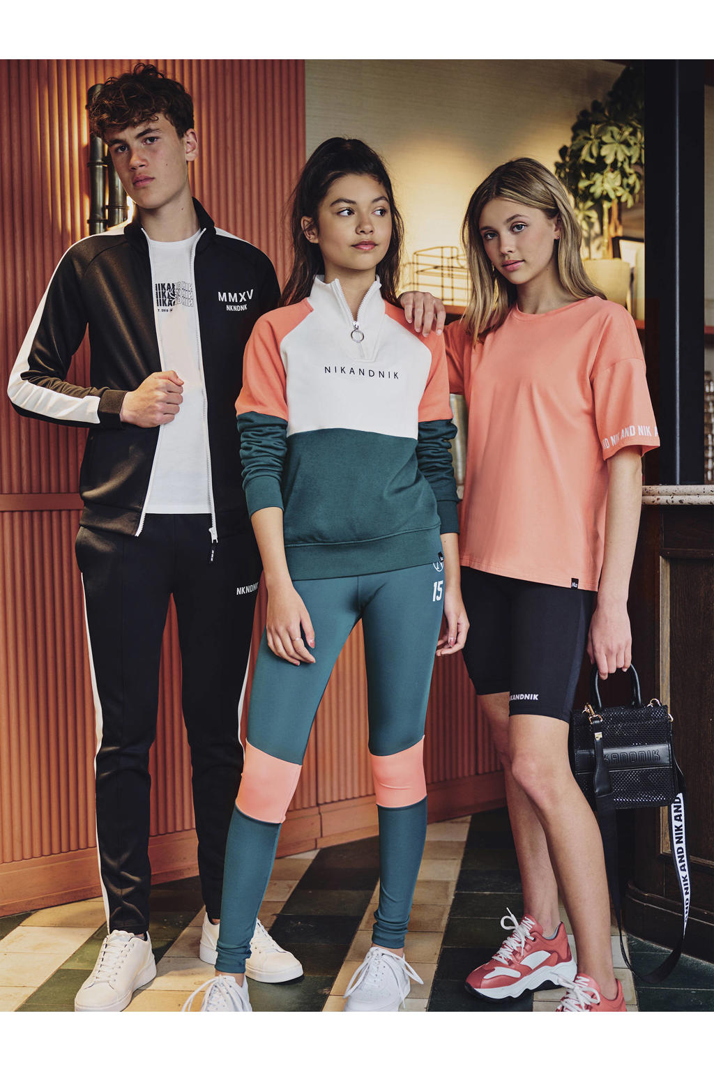 NIK&NIK short Sofia met logo zwart | wehkamp