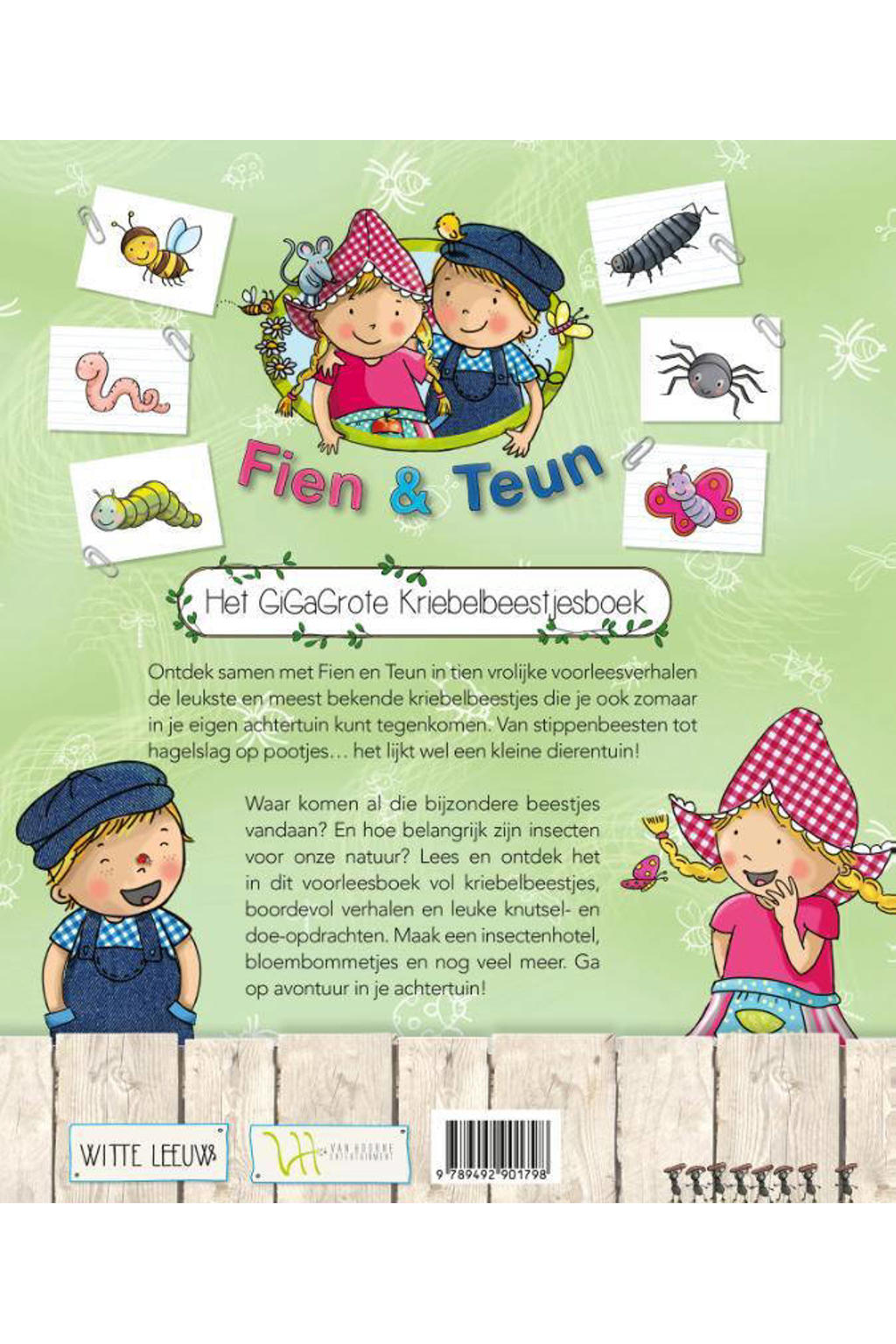 Van Hoorne Fien en Teun: Het GiGaGrote Kriebelbeestjesboek | wehkamp