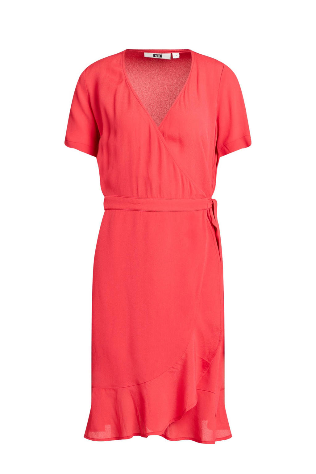 WE Fashion wikkeljurk koraalrood | wehkamp