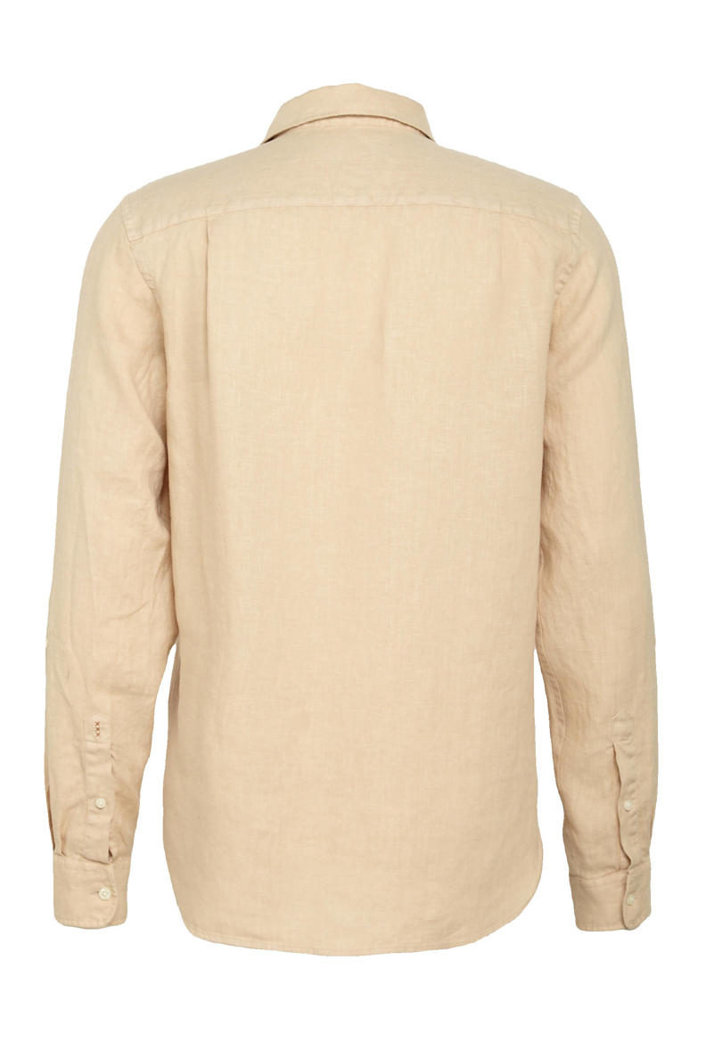 Scotch & Soda regular fit overhemd beige | wehkamp