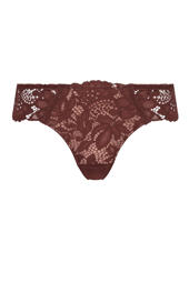 Hunkemöller string Shiloh met kant blauw | wehkamp