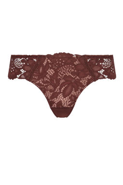 Hunkemöller string Shiloh met kant blauw | wehkamp