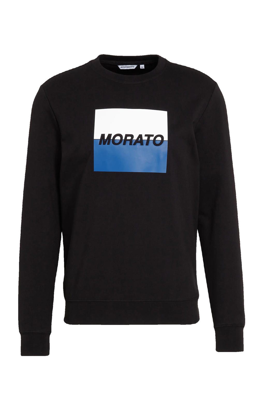 Antony Morato sweater met logo zwart | wehkamp