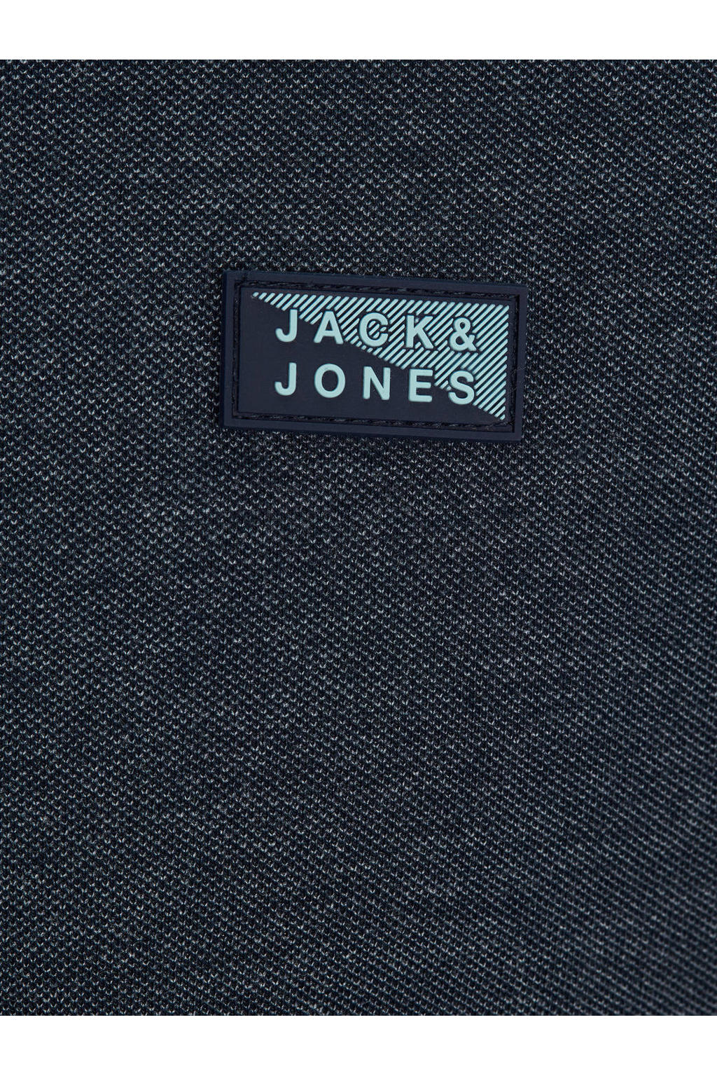 JACK & JONES CORE gemêleerde regular fit polo Charming met contrastbies ...