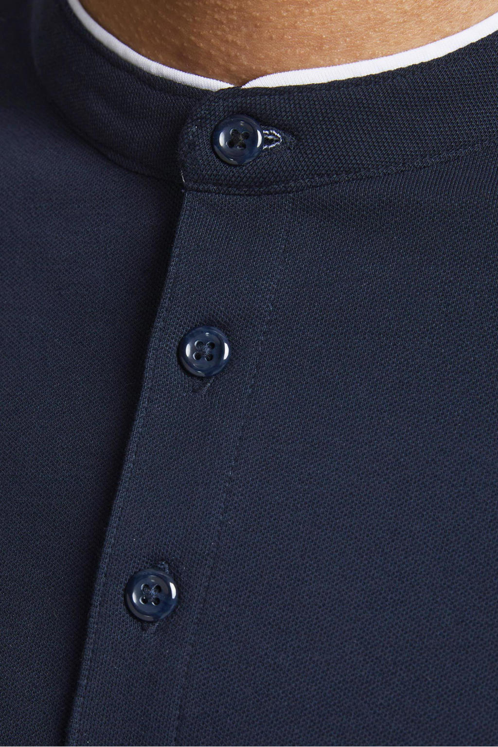 JACK & JONES PREMIUM regular fit polo Blastretch met contrastbies ...