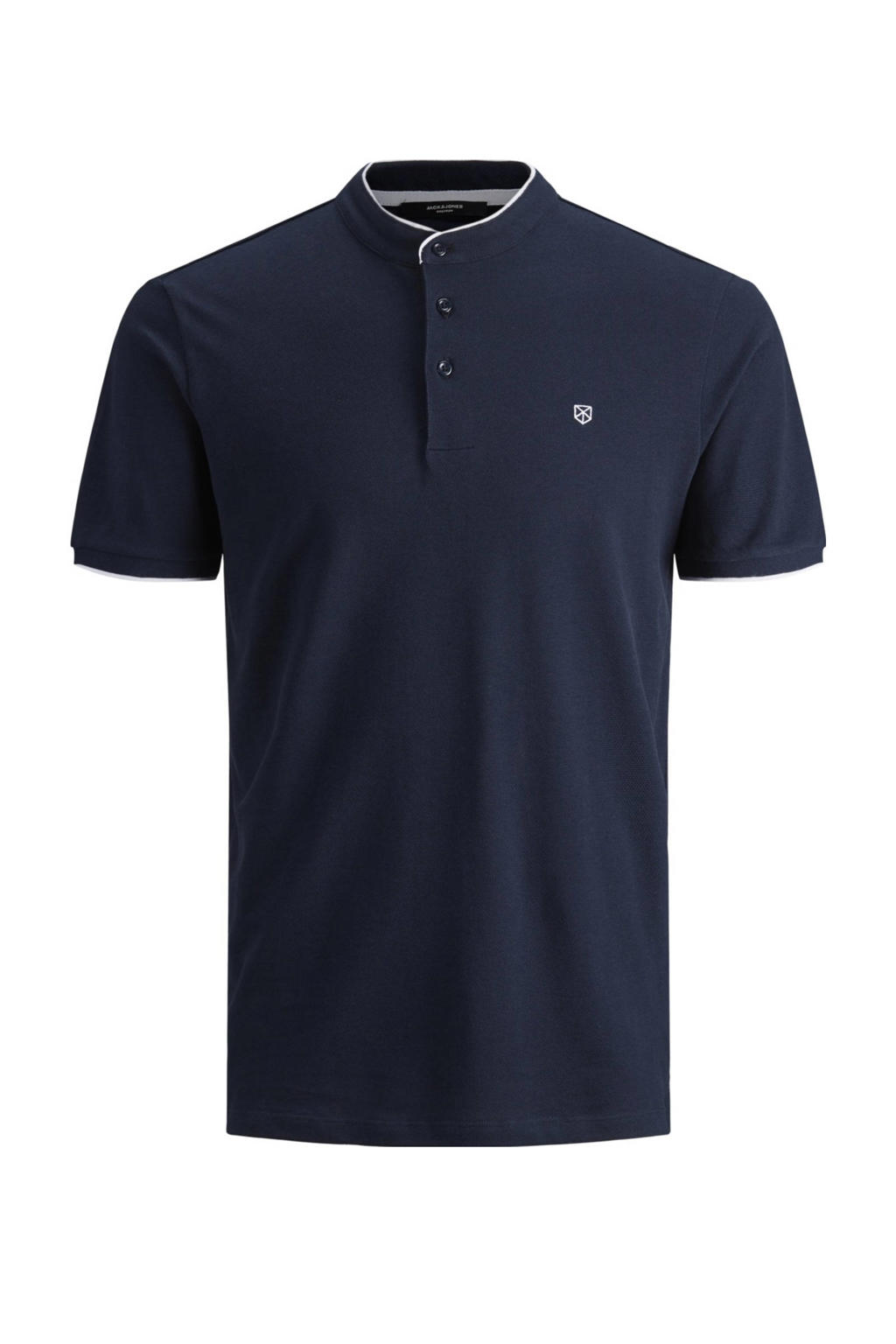 JACK & JONES PREMIUM regular fit polo Blastretch met contrastbies ...
