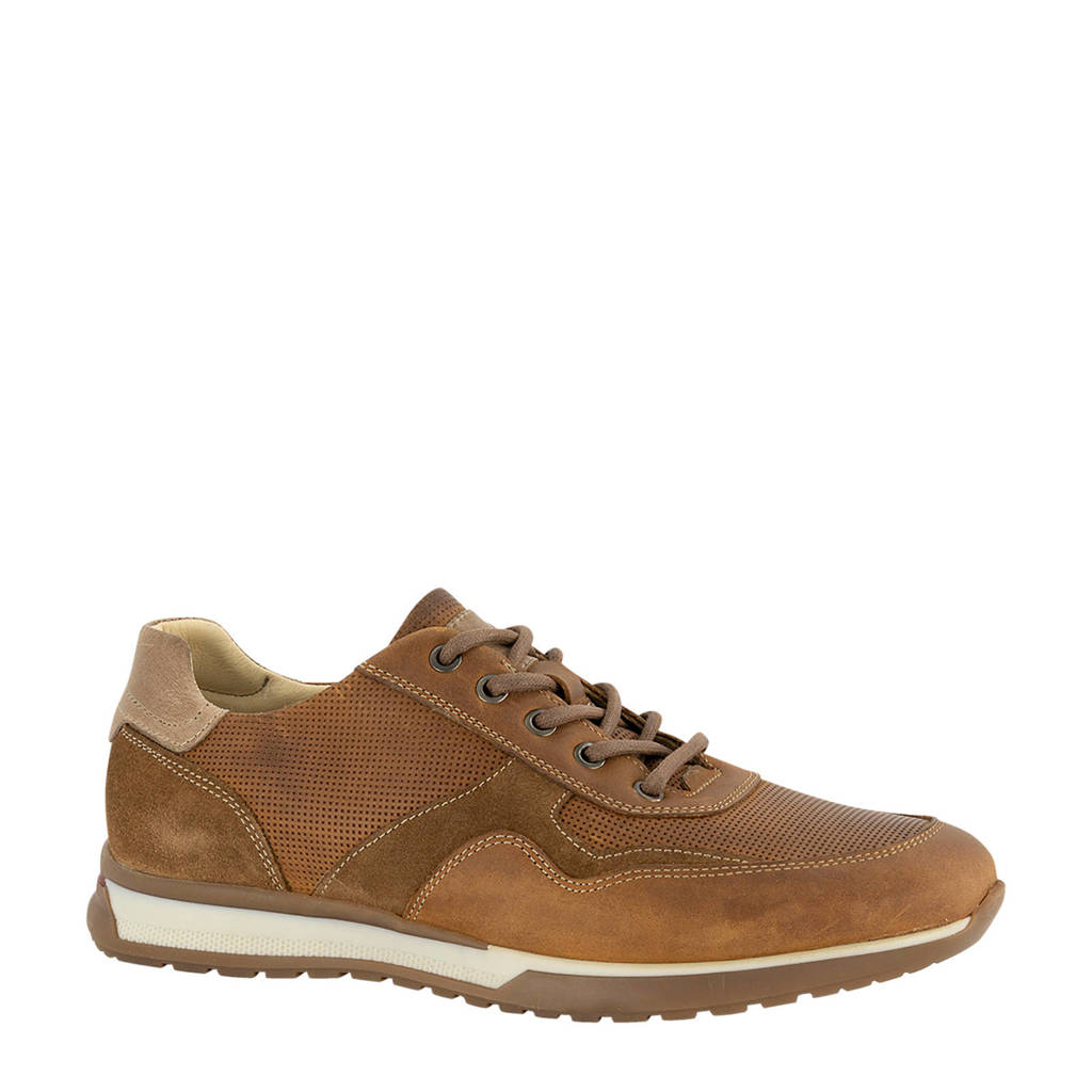 Gallus leren sneakers bruin | wehkamp