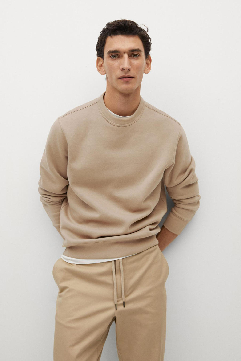 Mango Man sweater beige kopen? | Morgen in huis | wehkamp