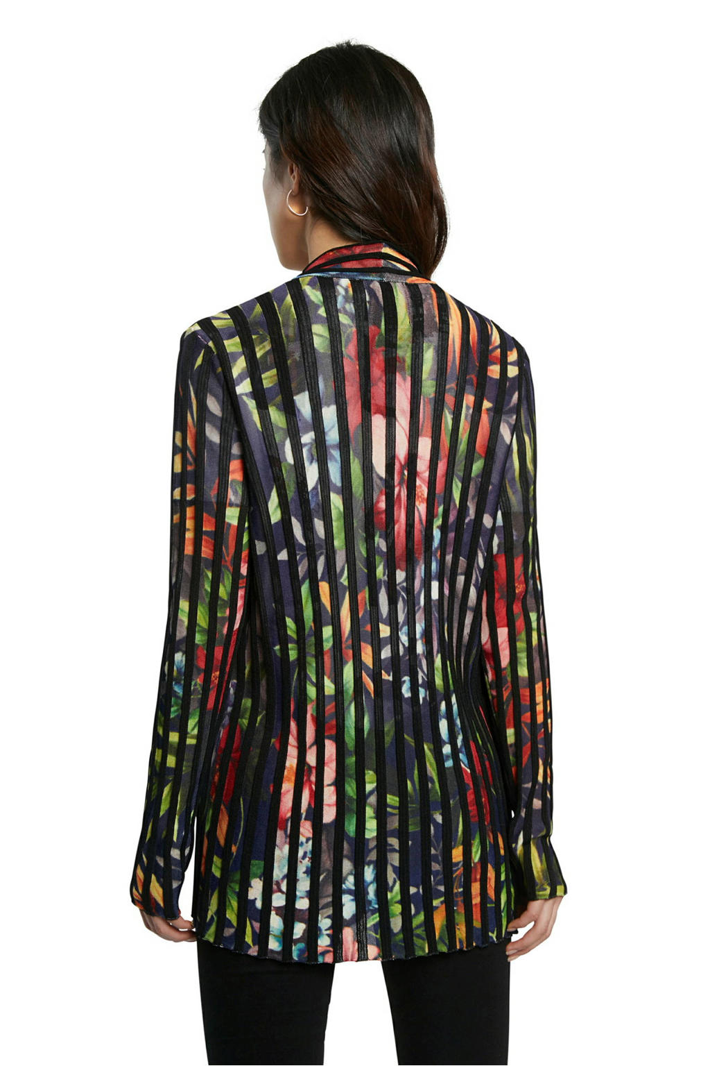 Desigual vest met all over print zwart/multi | wehkamp
