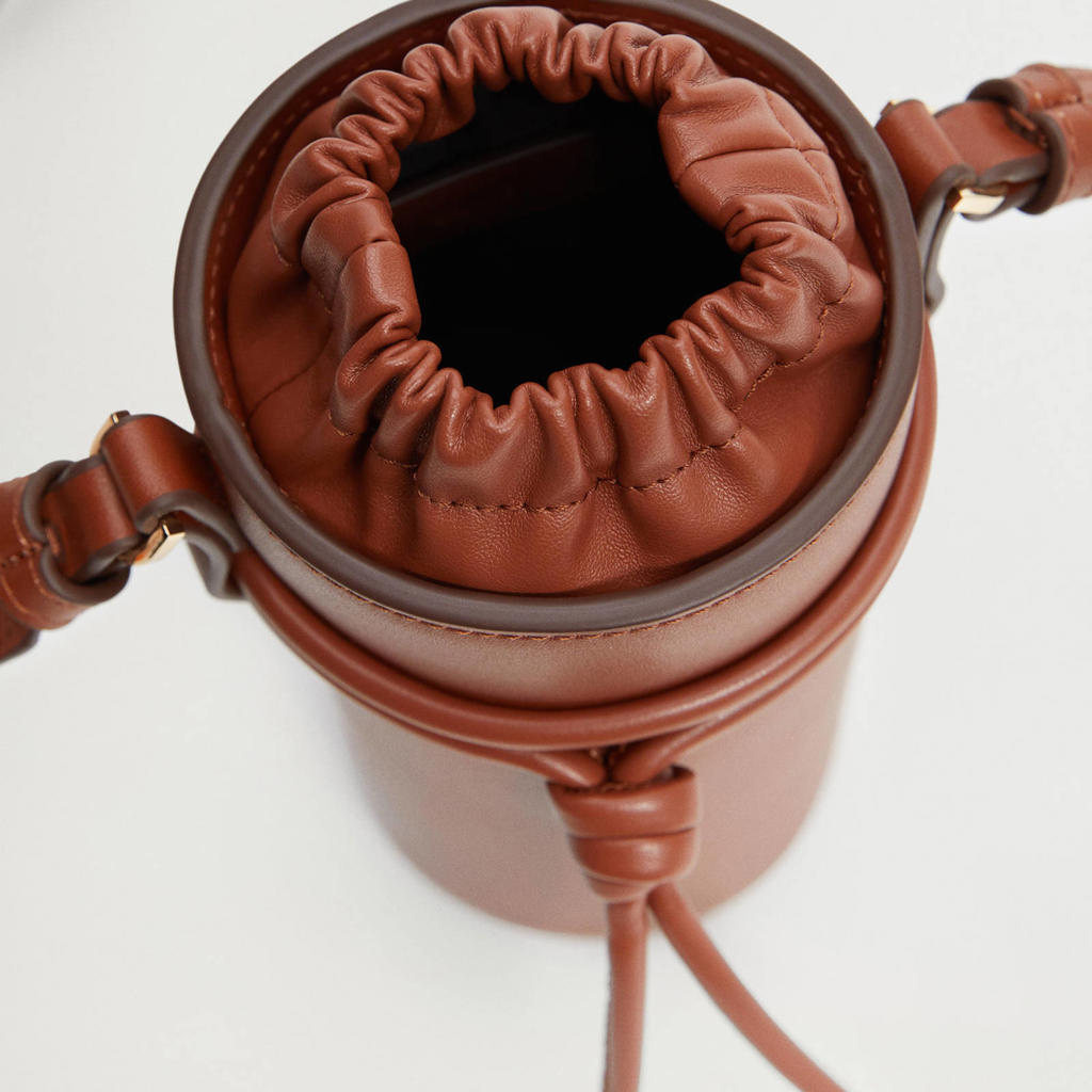 Mango flessentas cognac | wehkamp