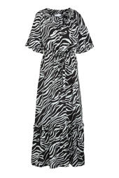 Imagine maxi jurk met zebraprint zwart/wit | wehkamp