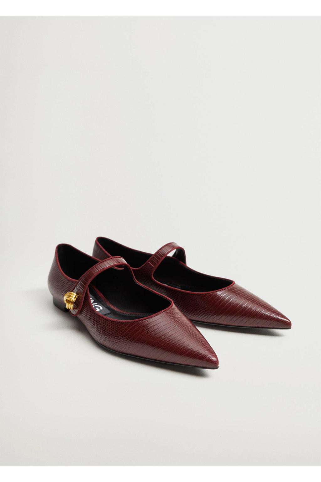 Mango ballerina's bordeauxrood | wehkamp