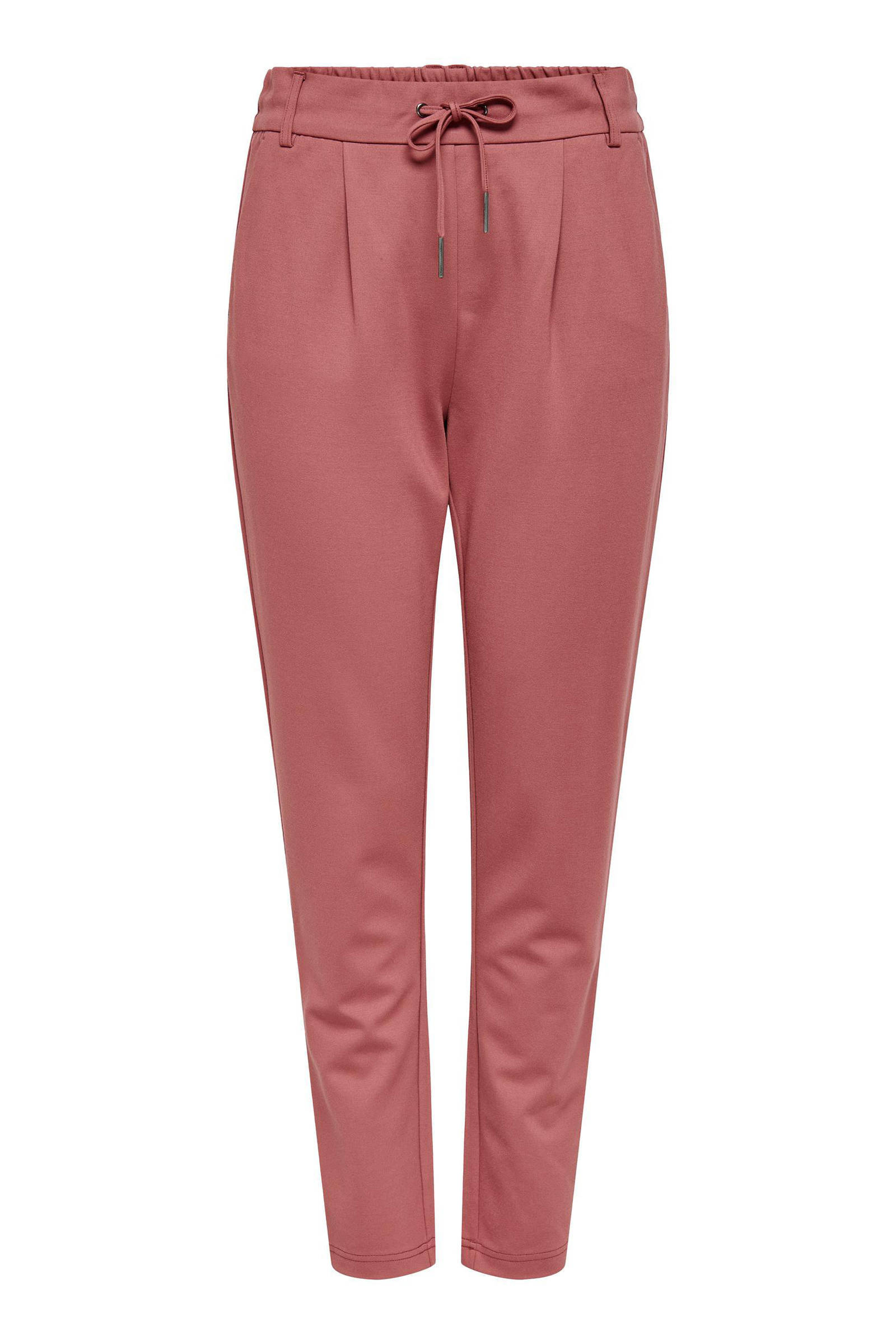 ONLY tapered fit broek ONLPOPTRASH oudroze | wehkamp