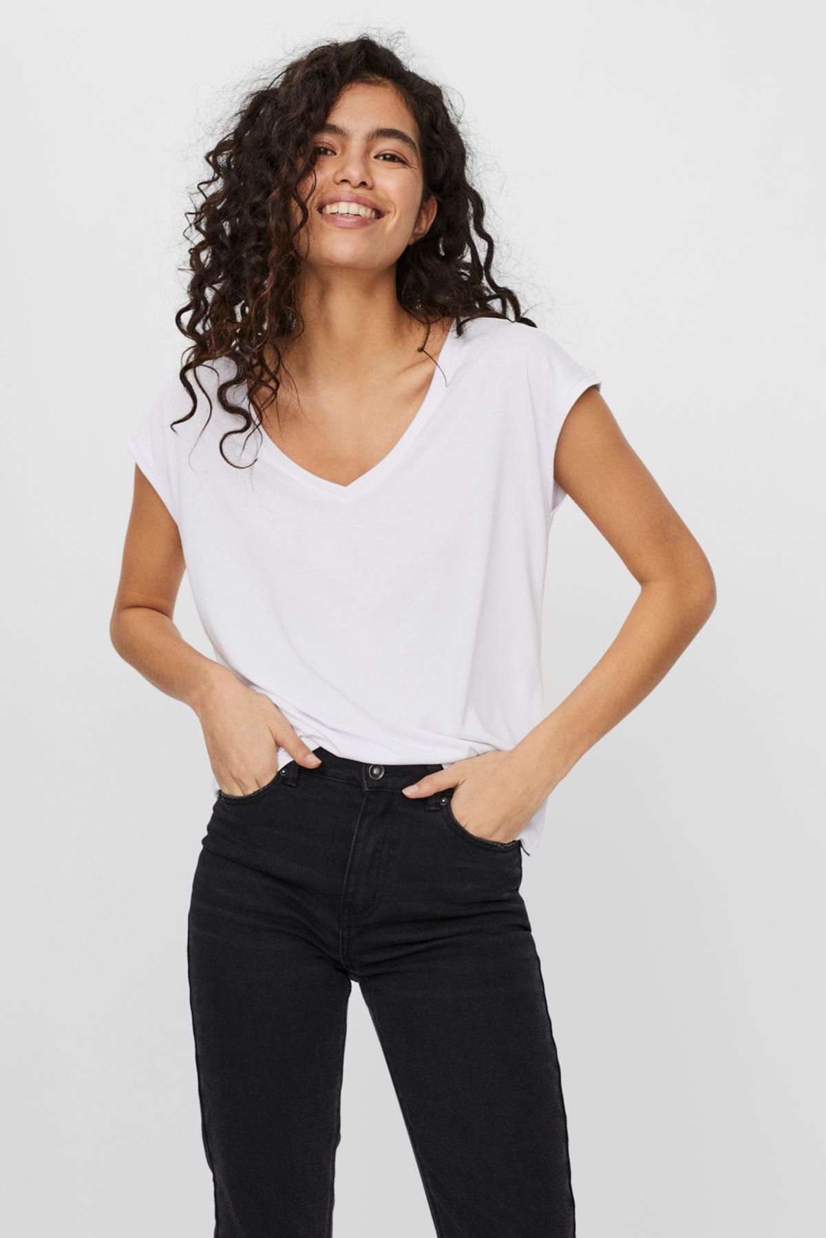 VERO MODA T-shirt VMFILLI wit | wehkamp