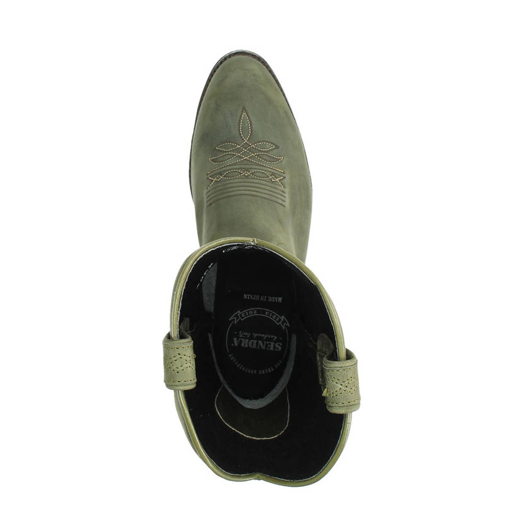Sendra 11627 Debora leren cowboylaarzen kaki | wehkamp