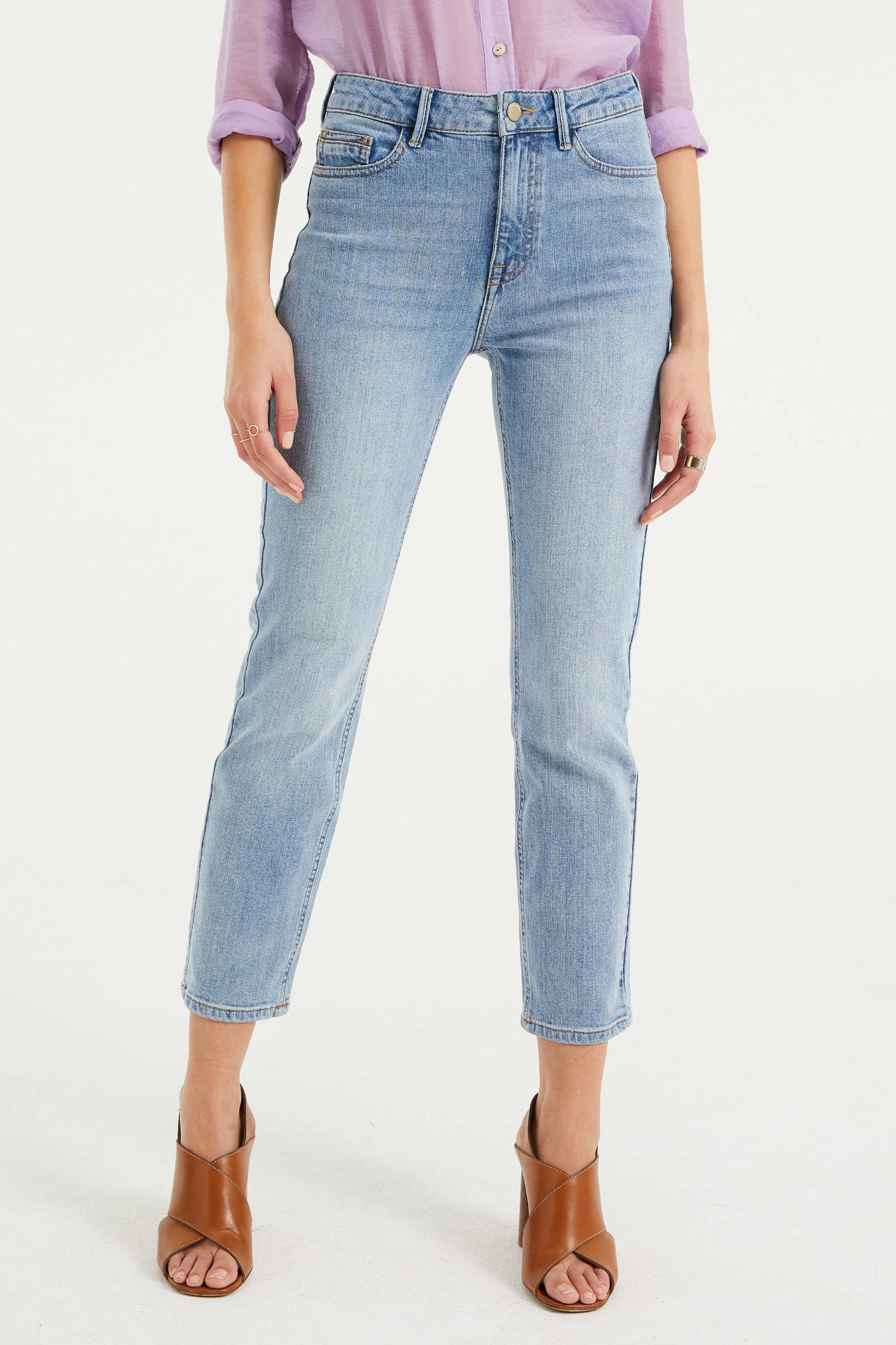 WE Fashion Blue Ridge high waist slim fit jeans Blue Ridge light blue ...