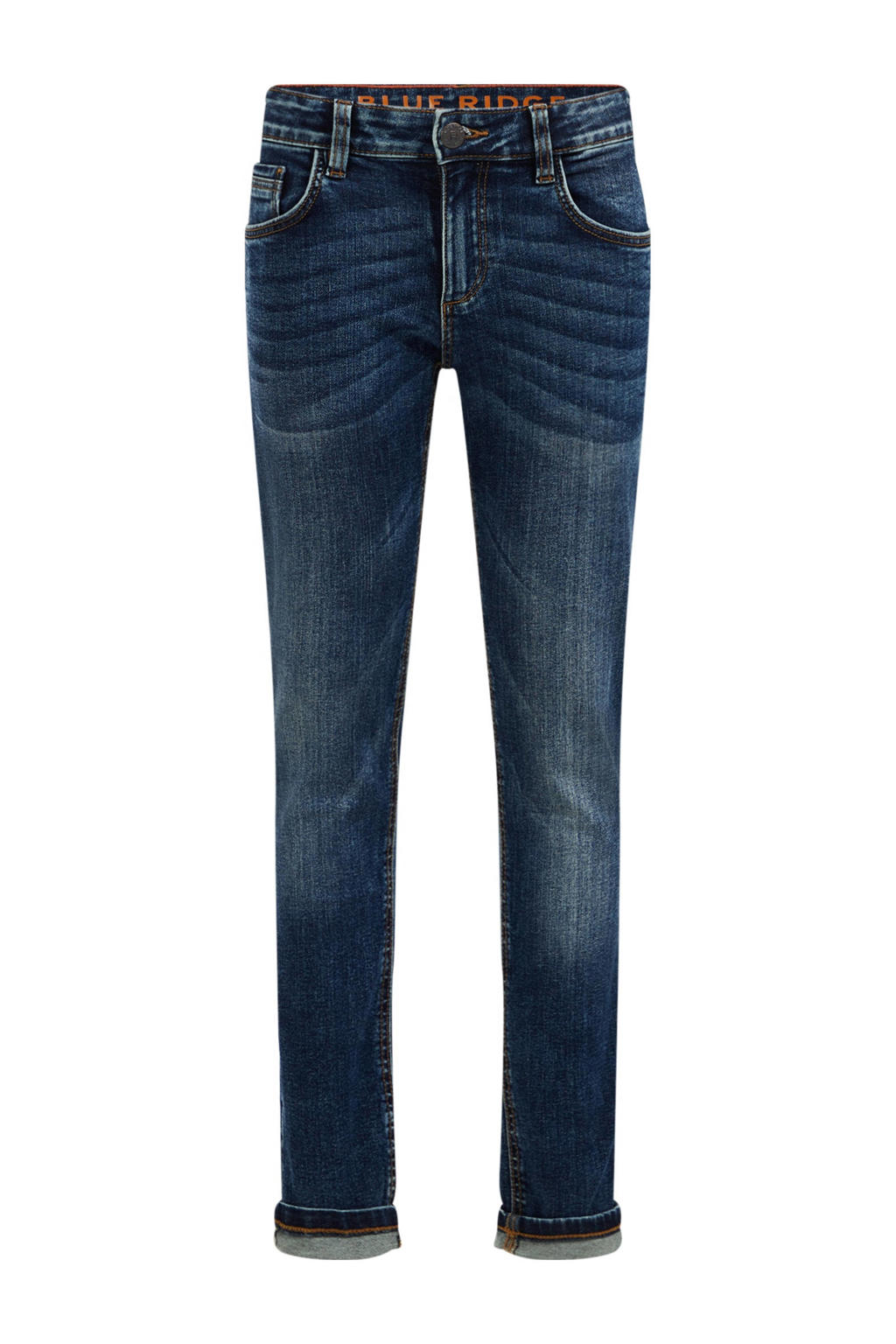 WE Fashion Blue Ridge tapered fit jeans dark blue denim | wehkamp
