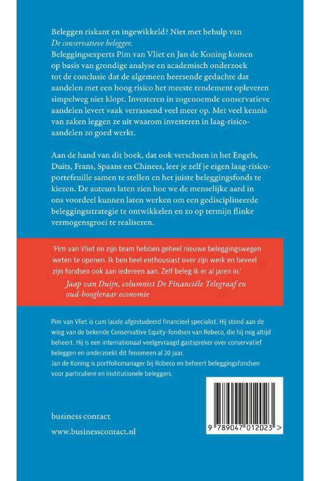 Pim van Vliet en Jan de Koning De conservatieve belegger | wehkamp