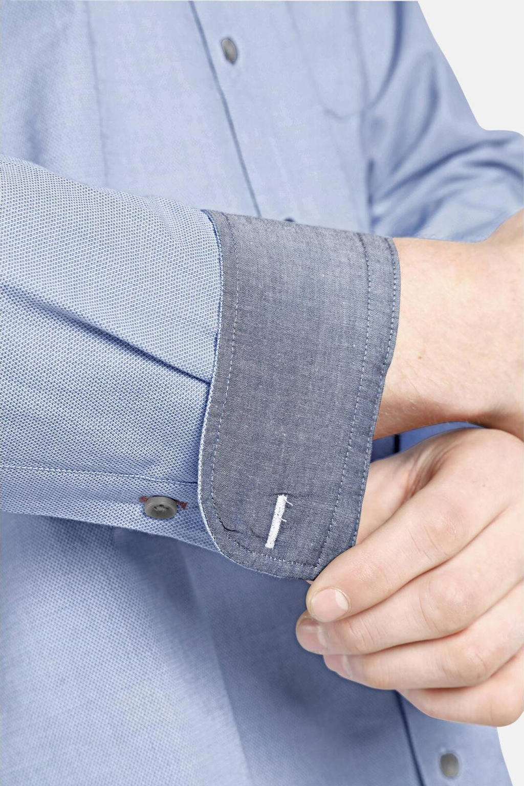 Charles Colby overhemd EARL ALEC Plus Size lichtblauw | wehkamp