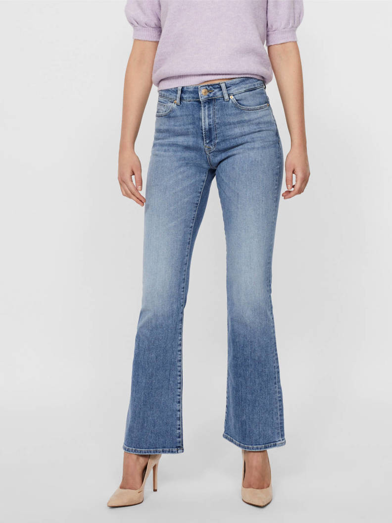 VERO MODA flared jeans VMSIGA light blue denim | wehkamp