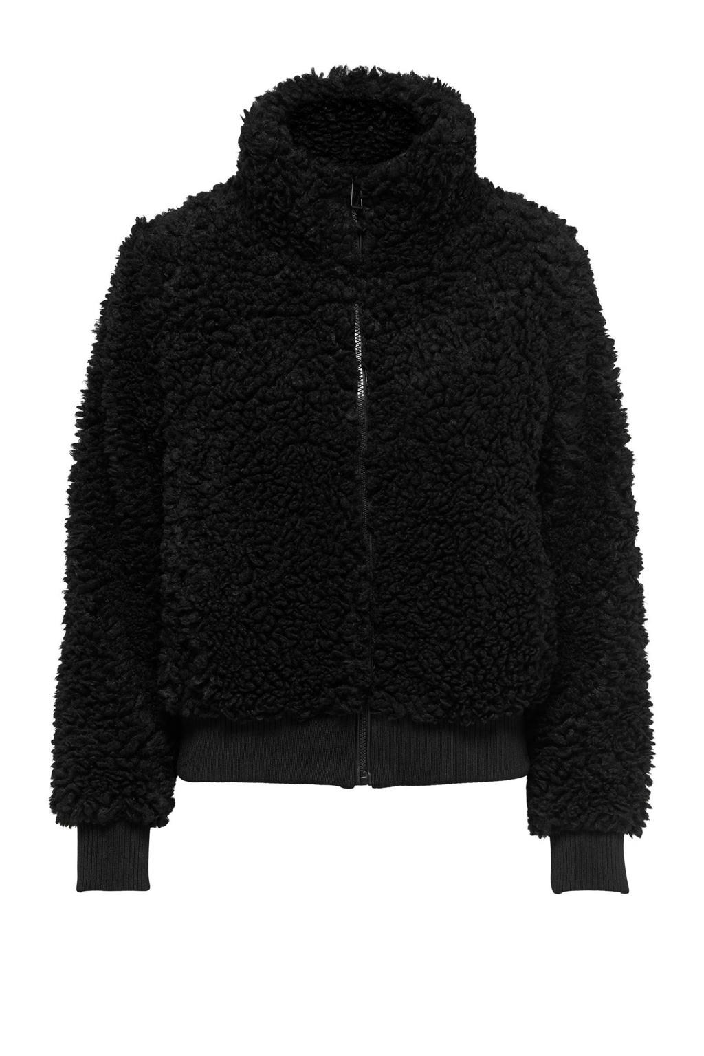 ONLY teddy jas ONLELLIE zwart | wehkamp