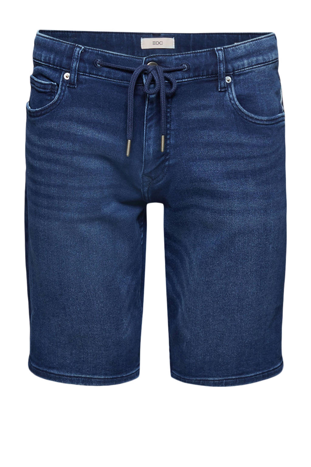 edc Men regular fit jog denim short blue medium wash | wehkamp