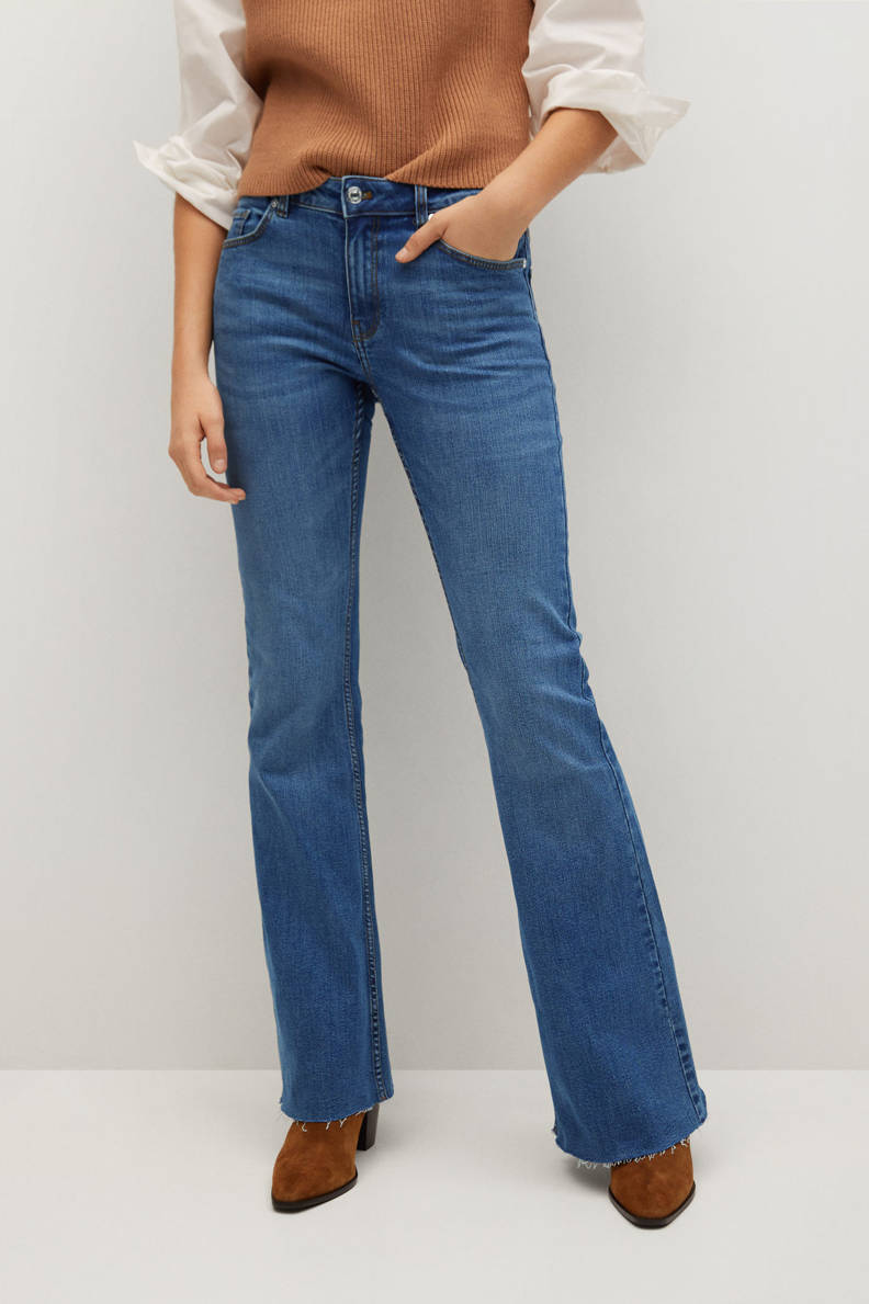 Mango flared jeans blue | wehkamp