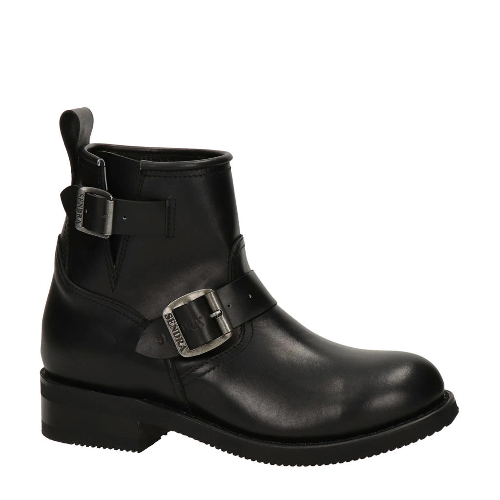 Sendra 2976 Carol leren bikerboots zwart | wehkamp