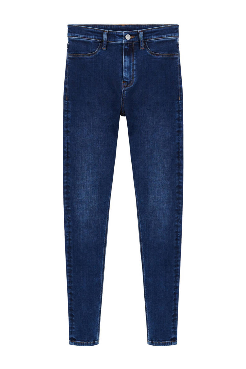Mango high waist skinny jegging blue | wehkamp