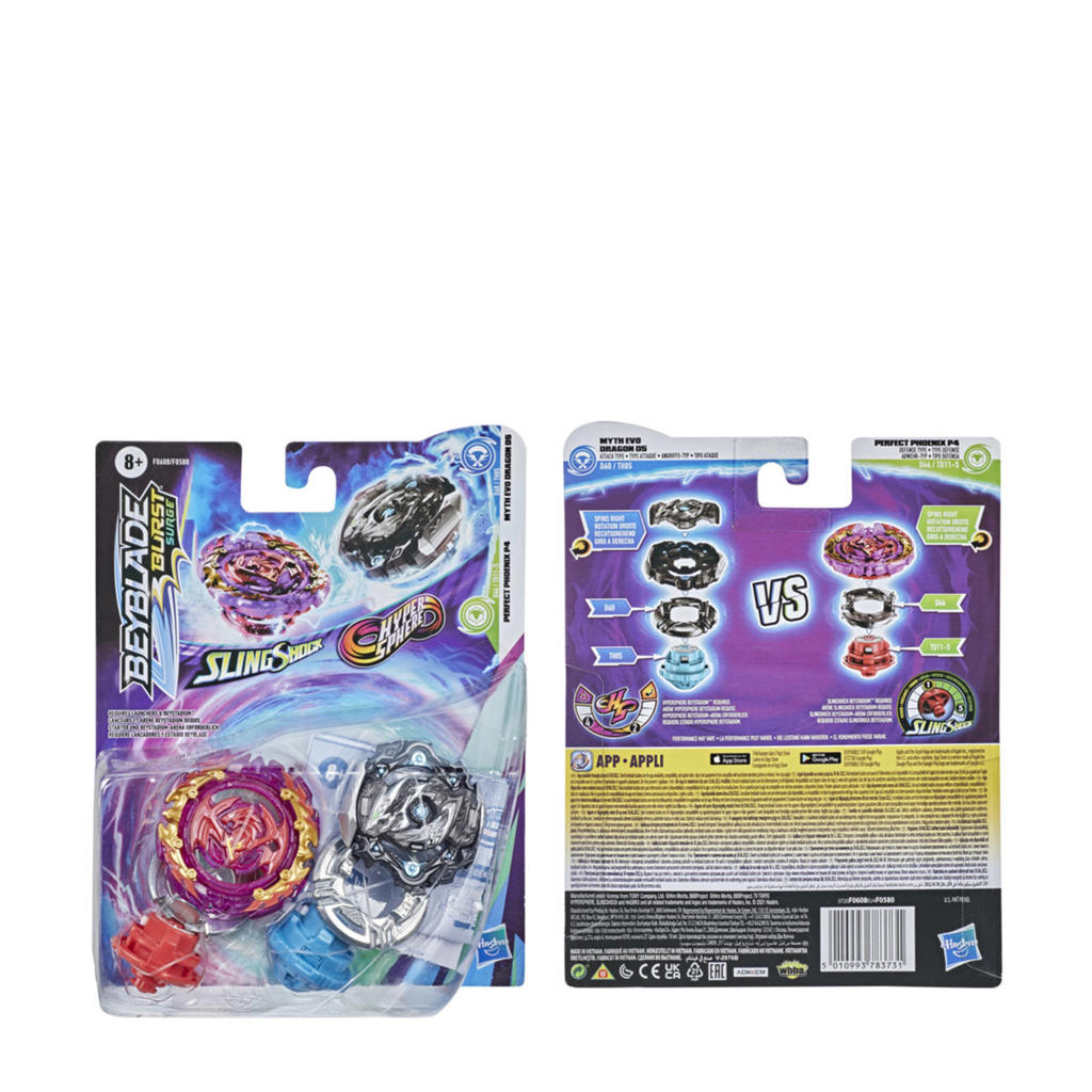 Beyblade Slingshock Perf Phoenix & Hypersphere Myth Evo Dragon | wehkamp