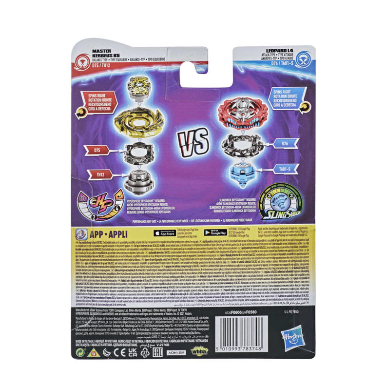 Beyblade Slingshock Leopard & Hypersphere Master Kerbeus | wehkamp