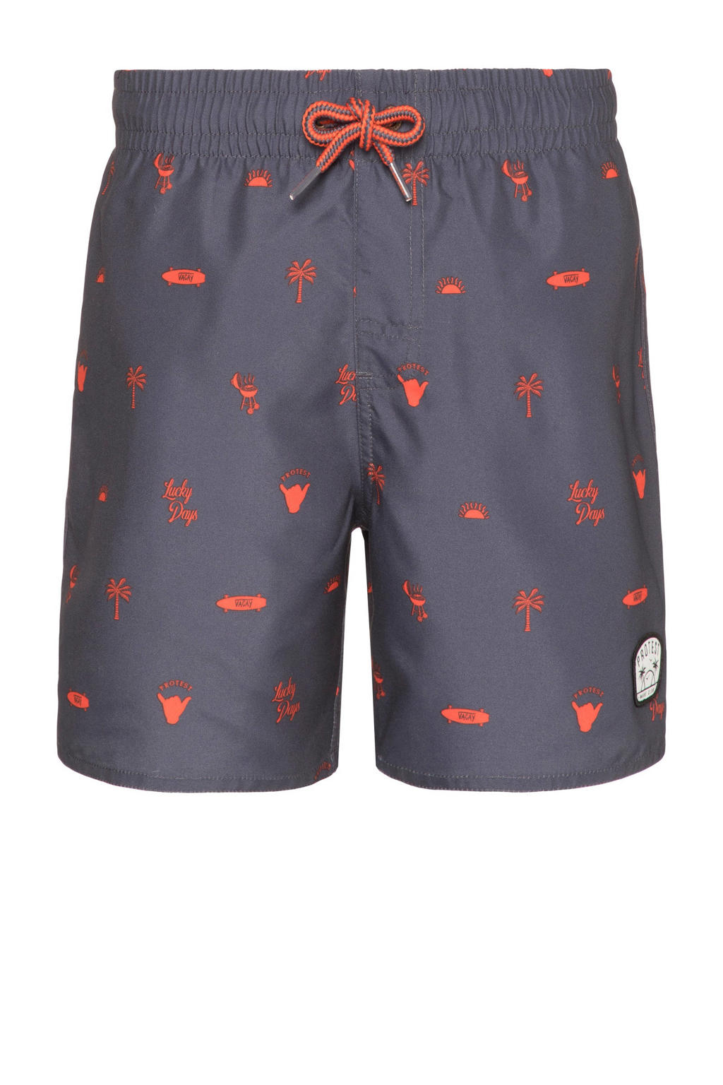 Protest zwemshort Jorn met all over print donkerblauw | wehkamp