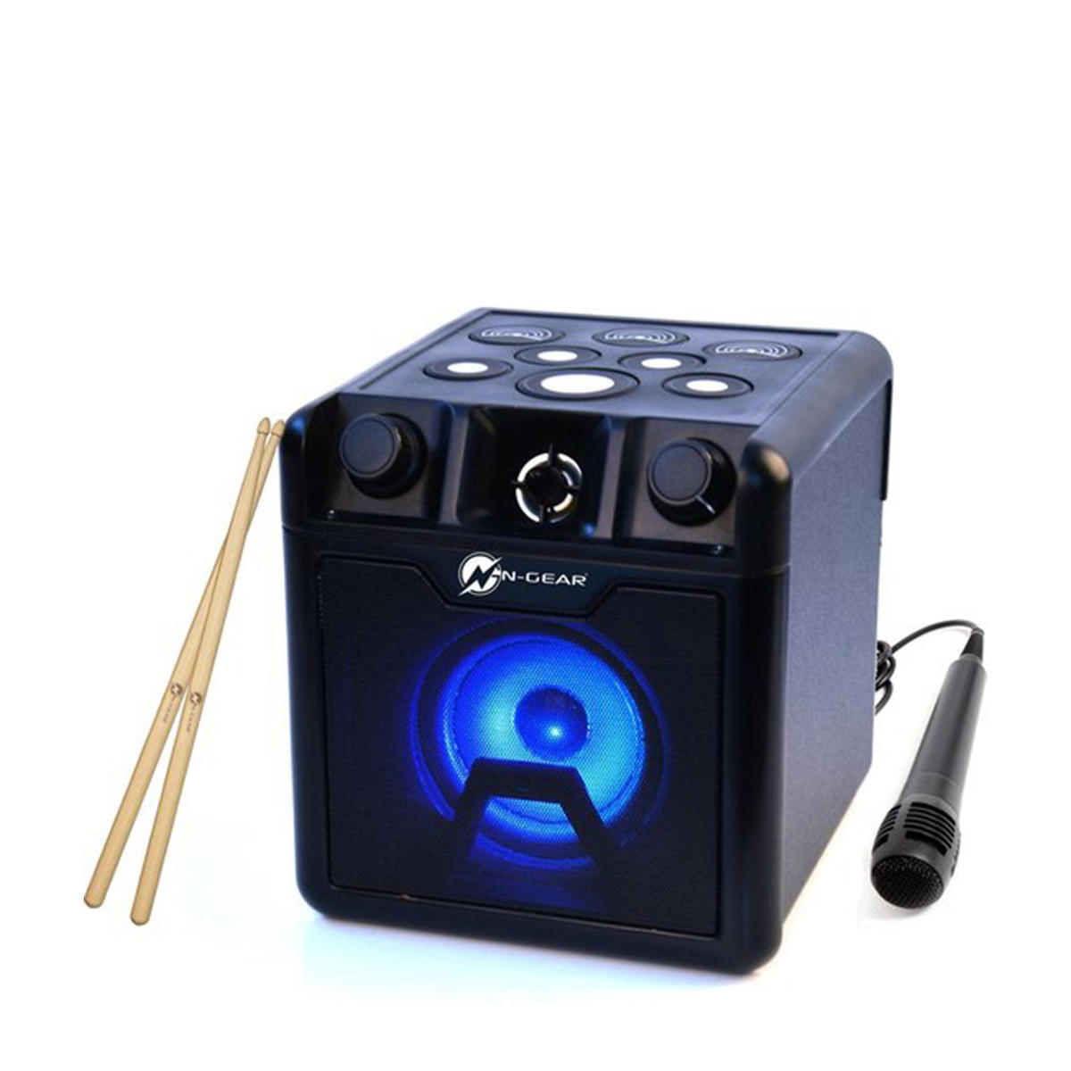 N-Gear Drum Block 420 bluetooth drum & karaoke speaker | wehkamp