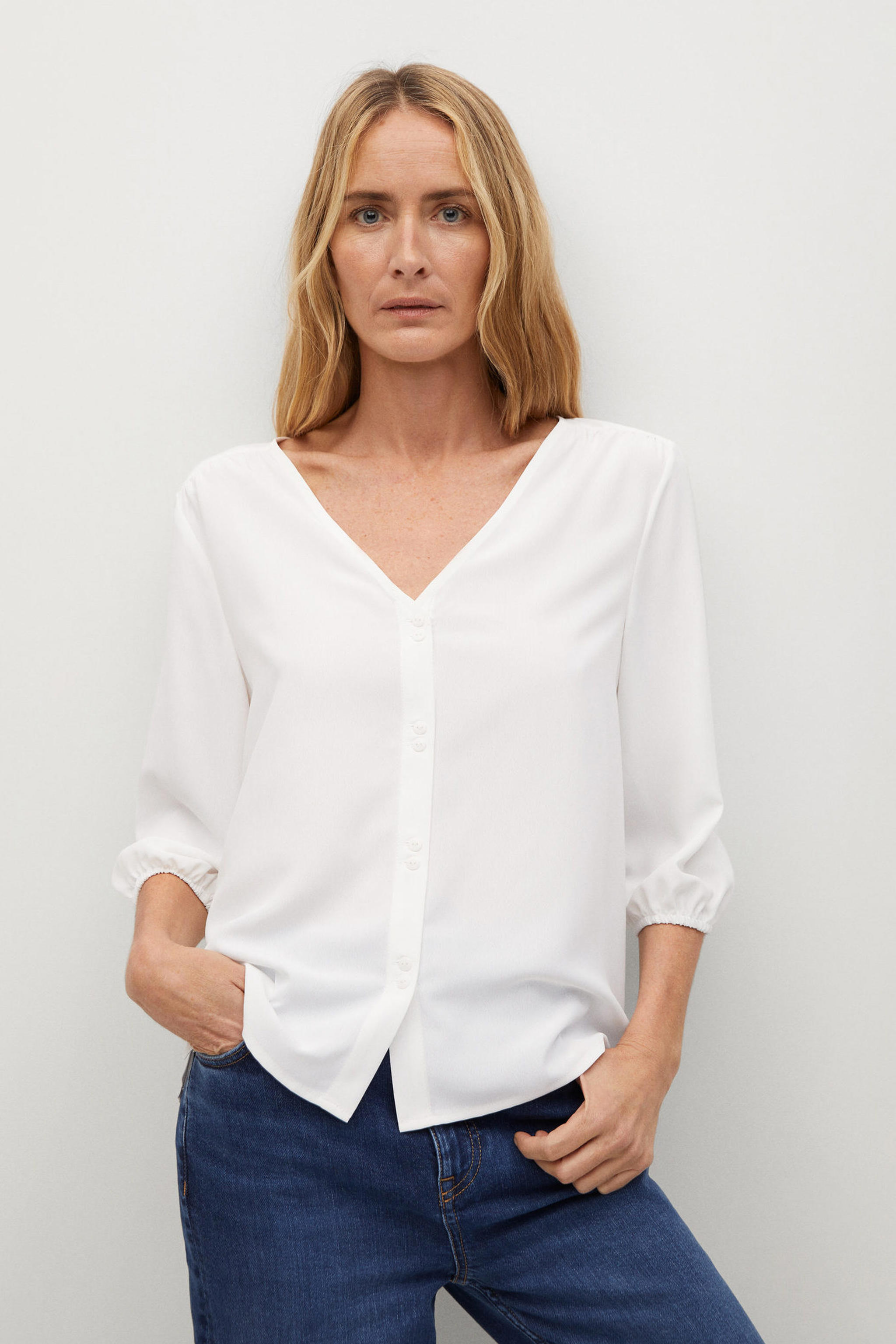 Mango top wit | wehkamp