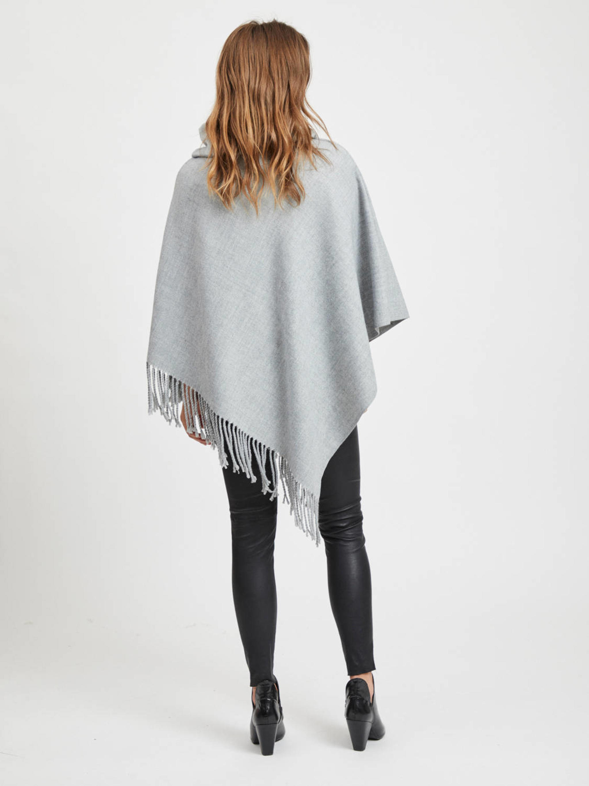 OBJECT wollen poncho Marilyn grijs melange | wehkamp