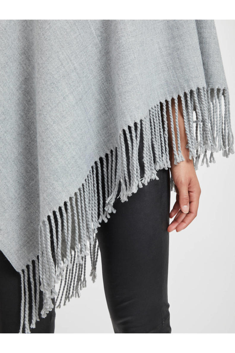 OBJECT wollen poncho Marilyn grijs melange | wehkamp