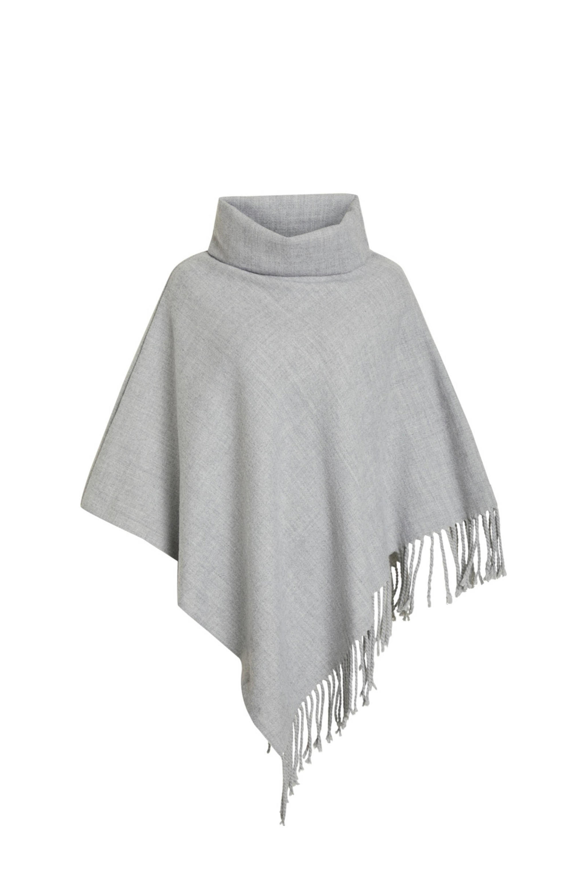 OBJECT wollen poncho Marilyn grijs melange | wehkamp