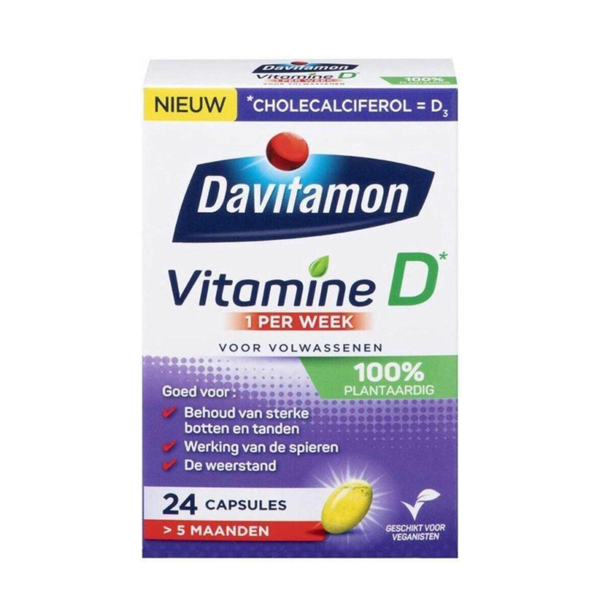Davitamon Vitamine D capsules - 24 stuks | wehkamp