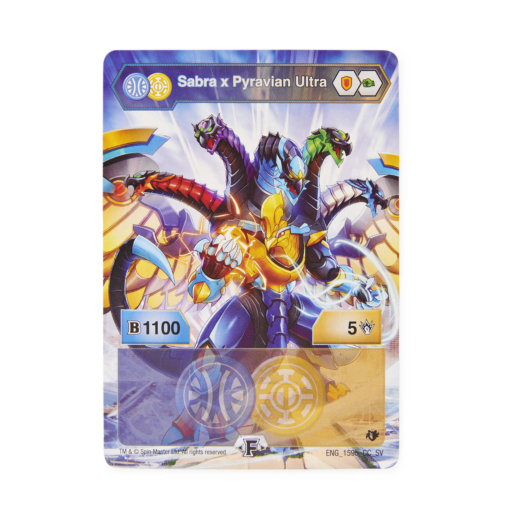 Bakugan Starter 3 Pack Ultra, Fused Sabra x Pyravian met ...