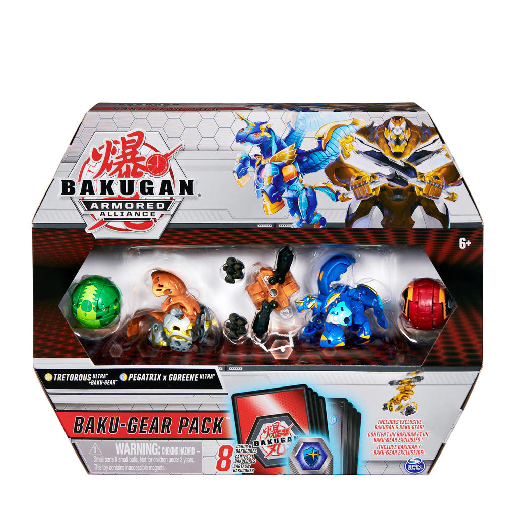 Bakugan Starter 4 Pack Tretorous Ultra met Baku-Gear en Fused Pegatrix x Goreene Ultra | wehkamp
