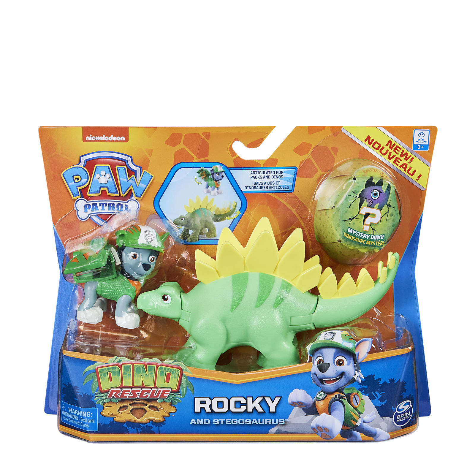 Paw Patrol Dino Rescue Rocky and Dinosaur Action set | wehkamp