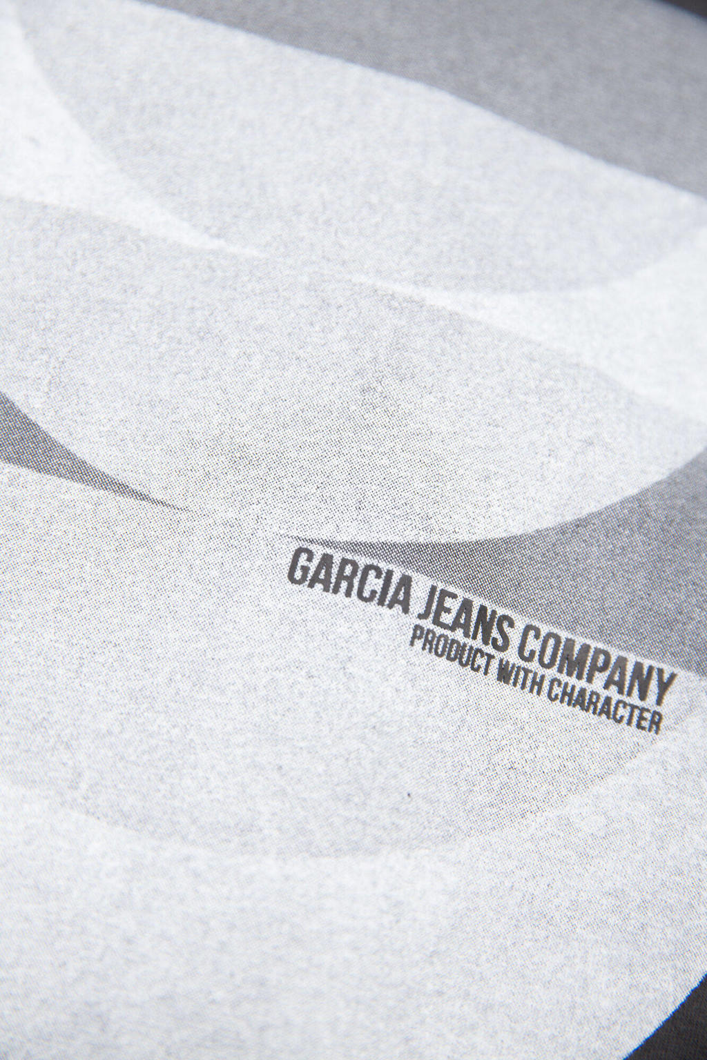 Garcia T-shirt met printopdruk antraciet | wehkamp