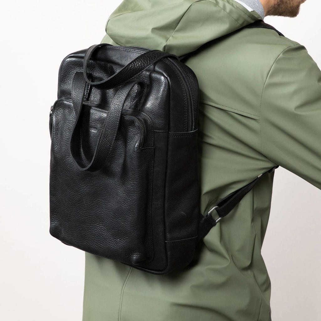 Sacha leren rugzak zwart kopen? | Morgen in huis | wehkamp