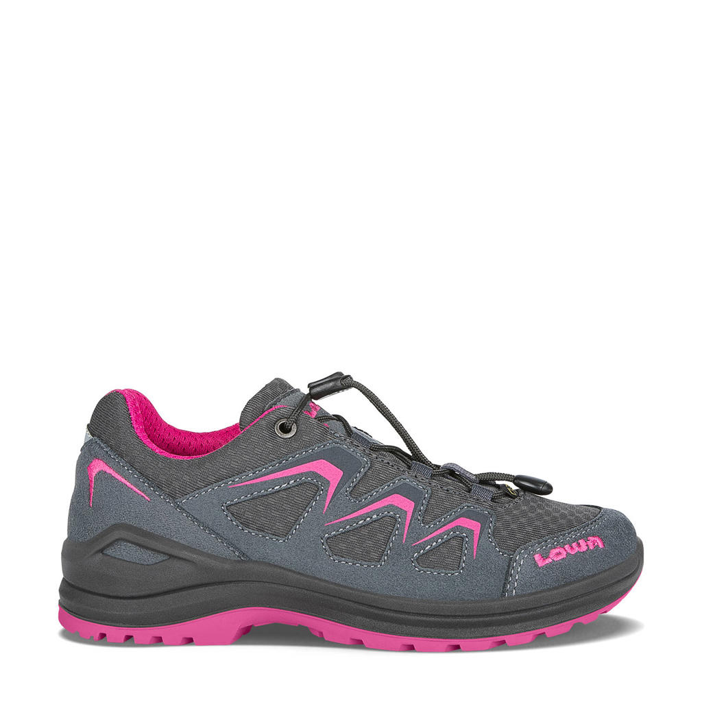 Lowa Innox Evo wandelschoenen antraciet/roze | wehkamp