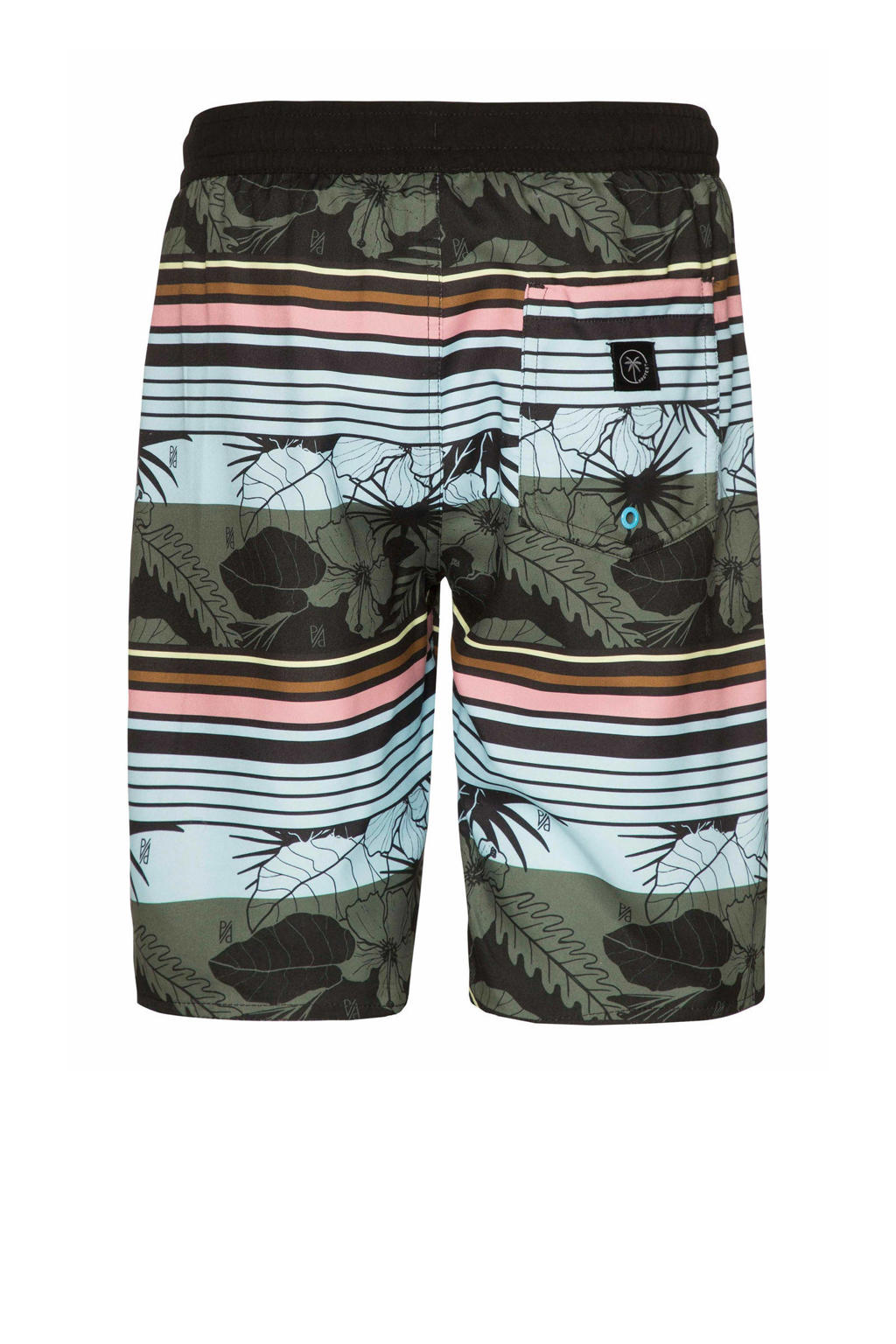 Protest zwemshort Reese olijfgroen/lichtblauw | wehkamp