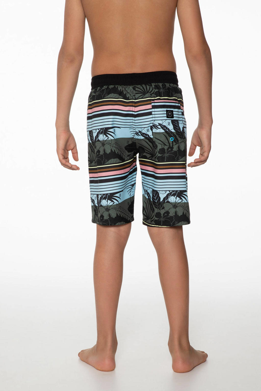 Protest zwemshort Reese olijfgroen/lichtblauw | wehkamp