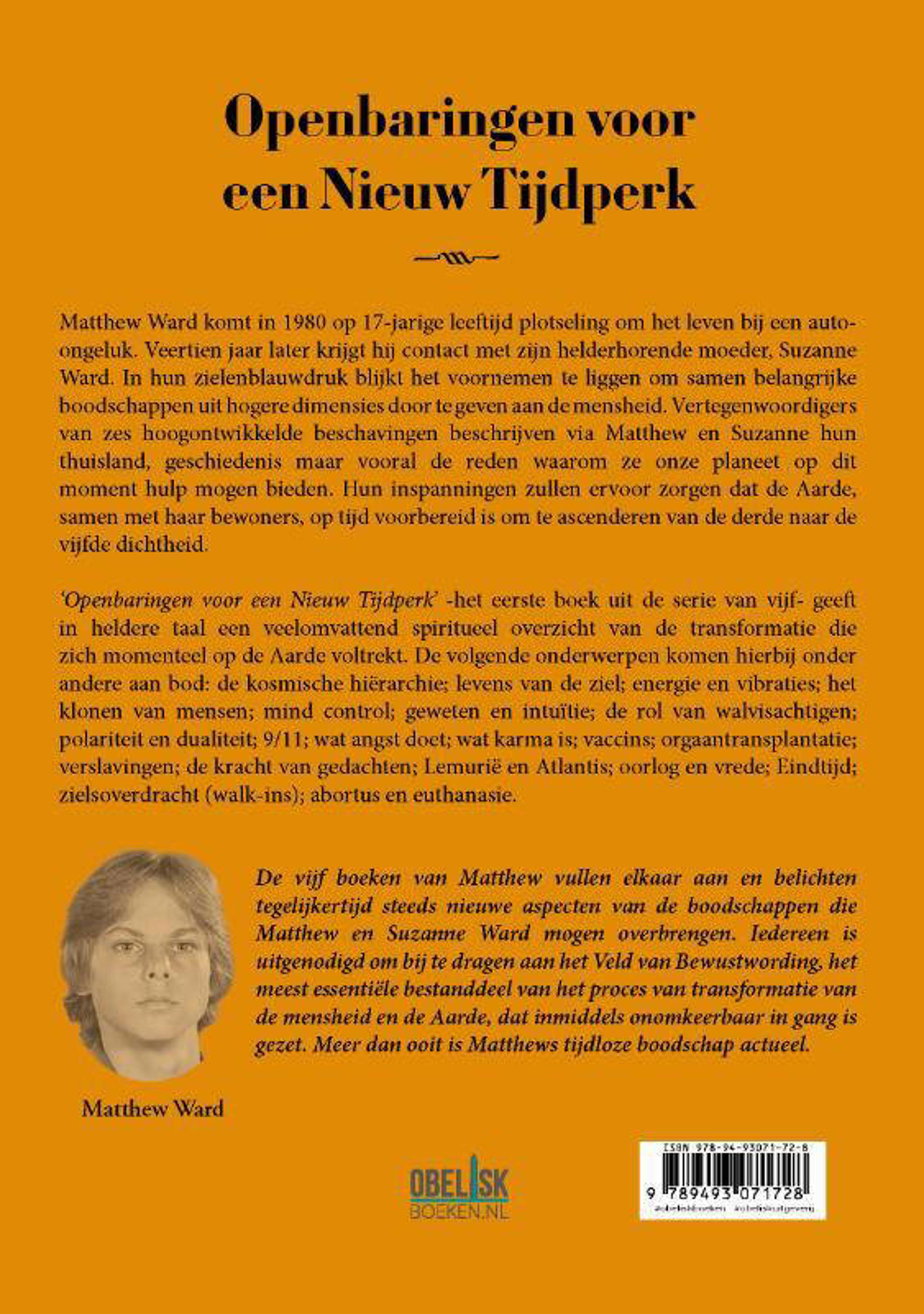 Suzanne Ward De boeken van Matthew: Openbaringen voor een Nieuw ...