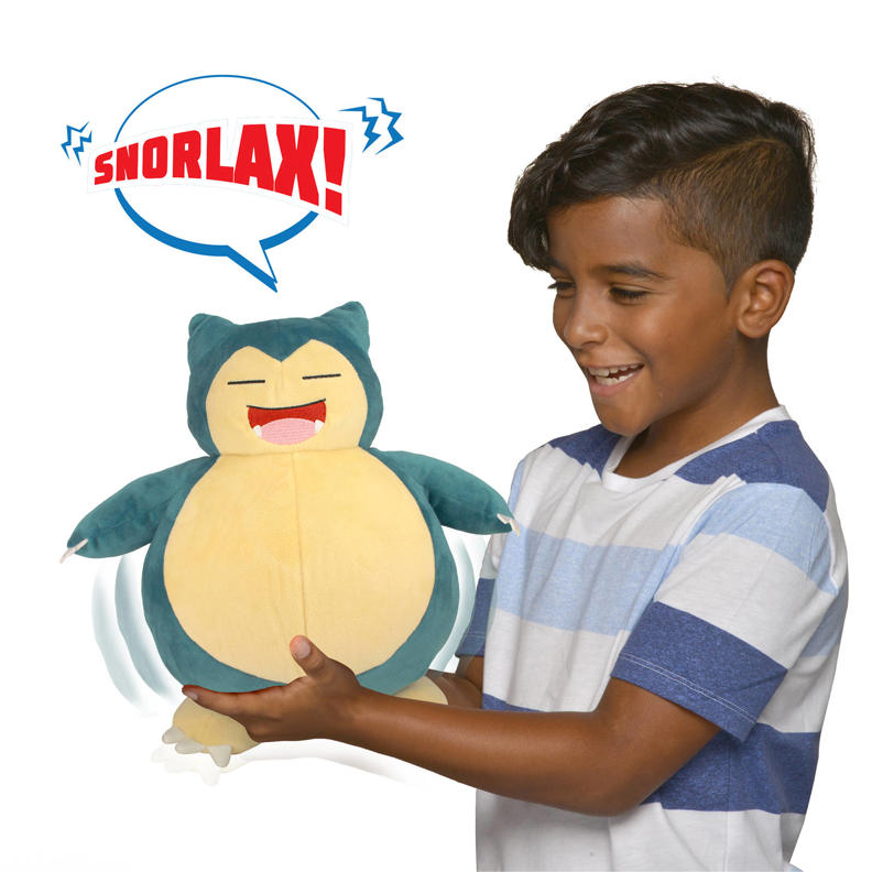 Pokemon Knuffel Snooze Action Slapende Snorlax knuffel 25 cm | wehkamp
